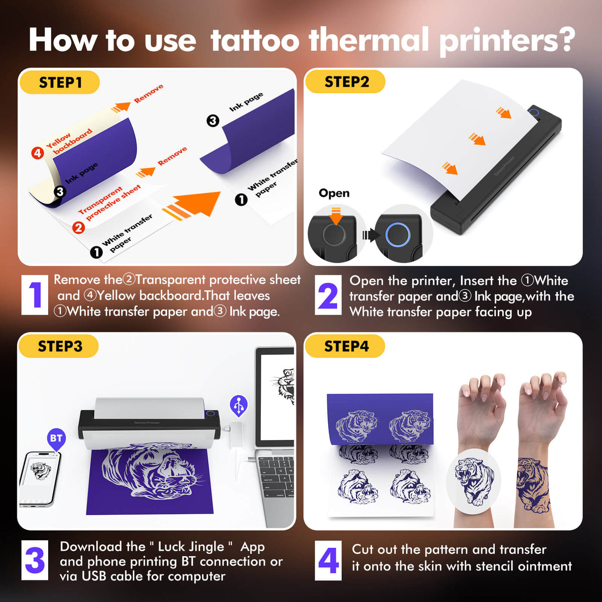 Tattoo Mate Bluetooth Inkless Printer